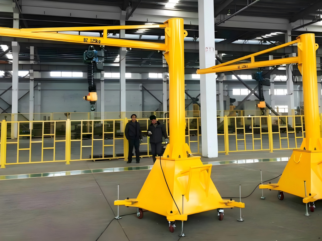 Mobile Portable Jib Crane: Efficient Work Assistant