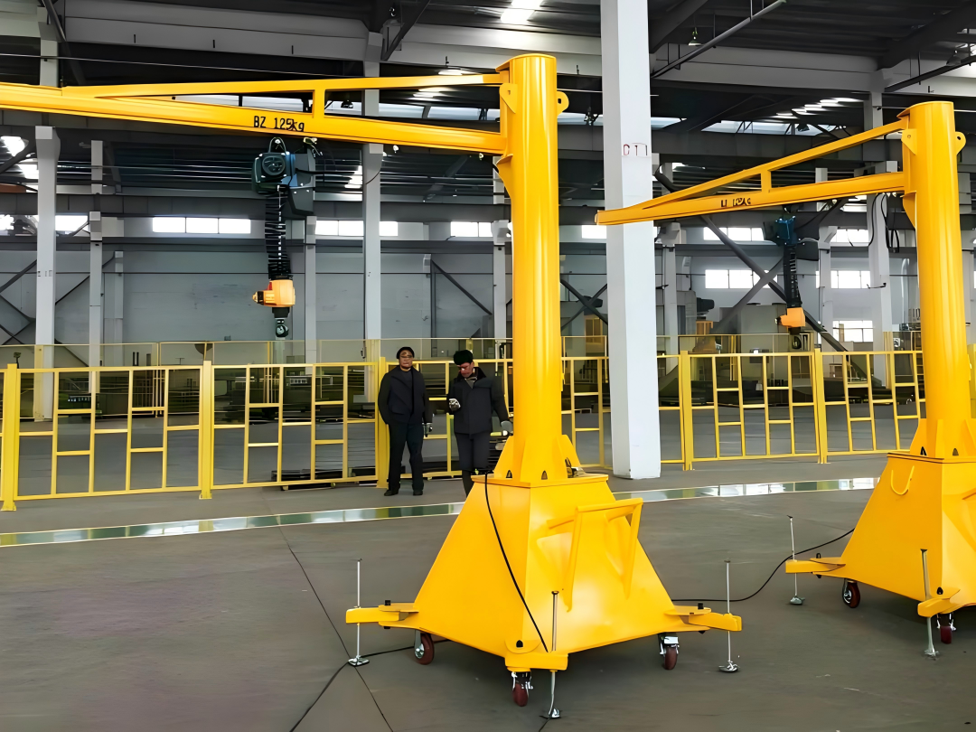 Mobile Portable Jib Crane: Efficient Work Assistant
